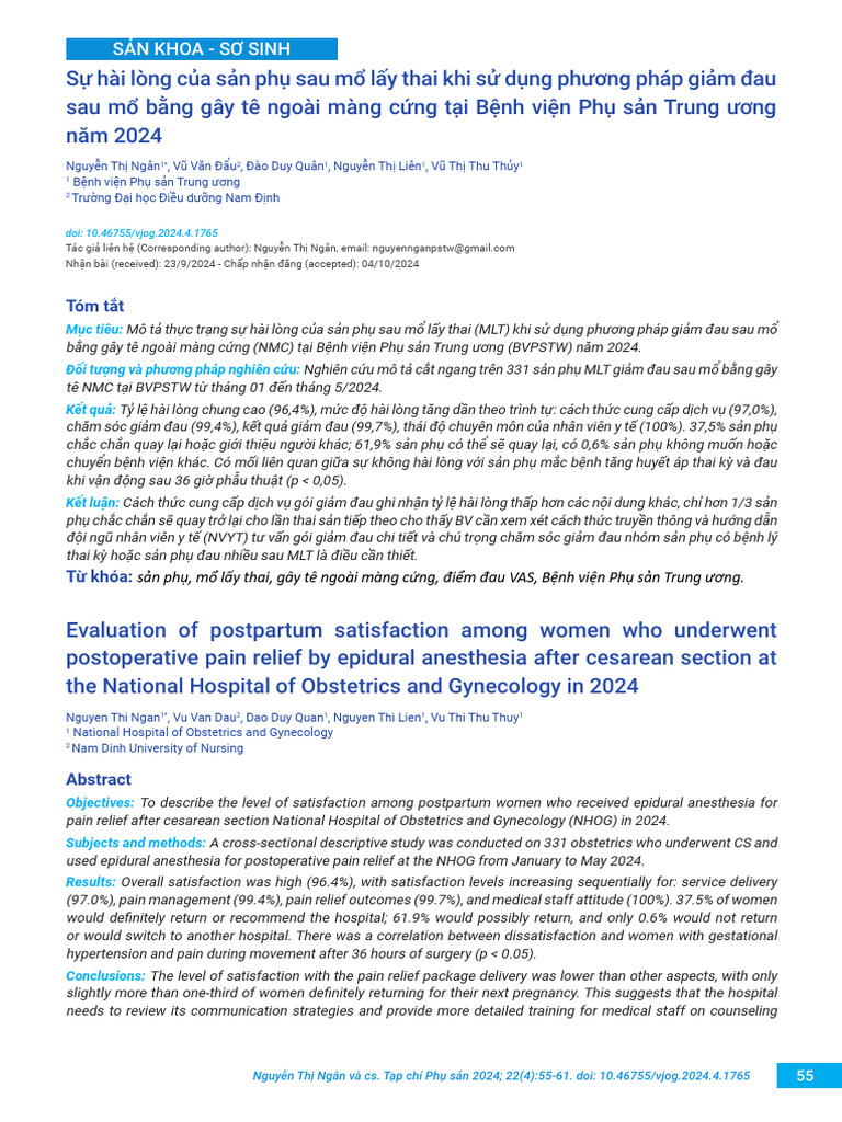 khảo sát hài lòng sau MLT | PDF