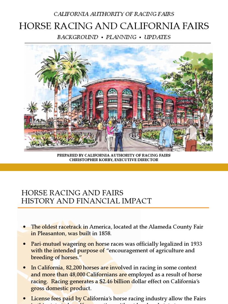 Horse Racing and California Fairs - Christopher Korby - Presentation To ...