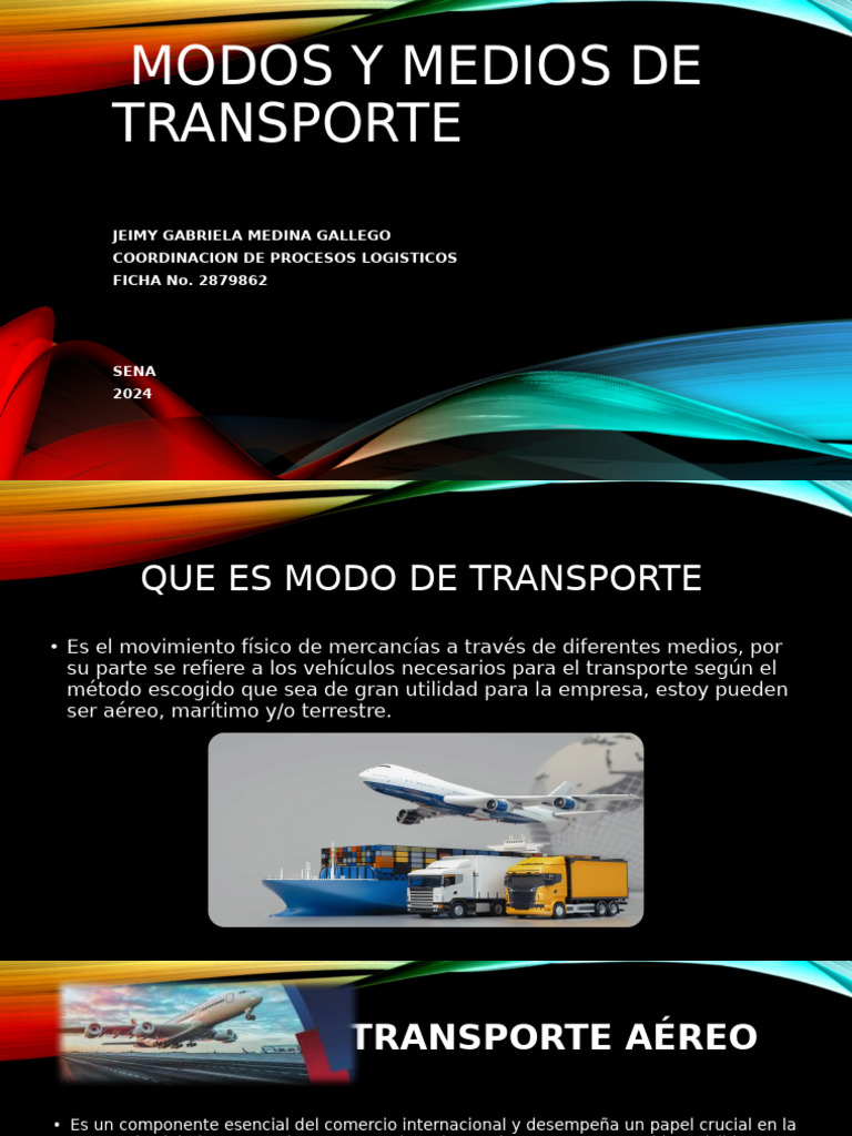 Modos y Medios de Transporte | PDF | Transporte | El comercio internacional