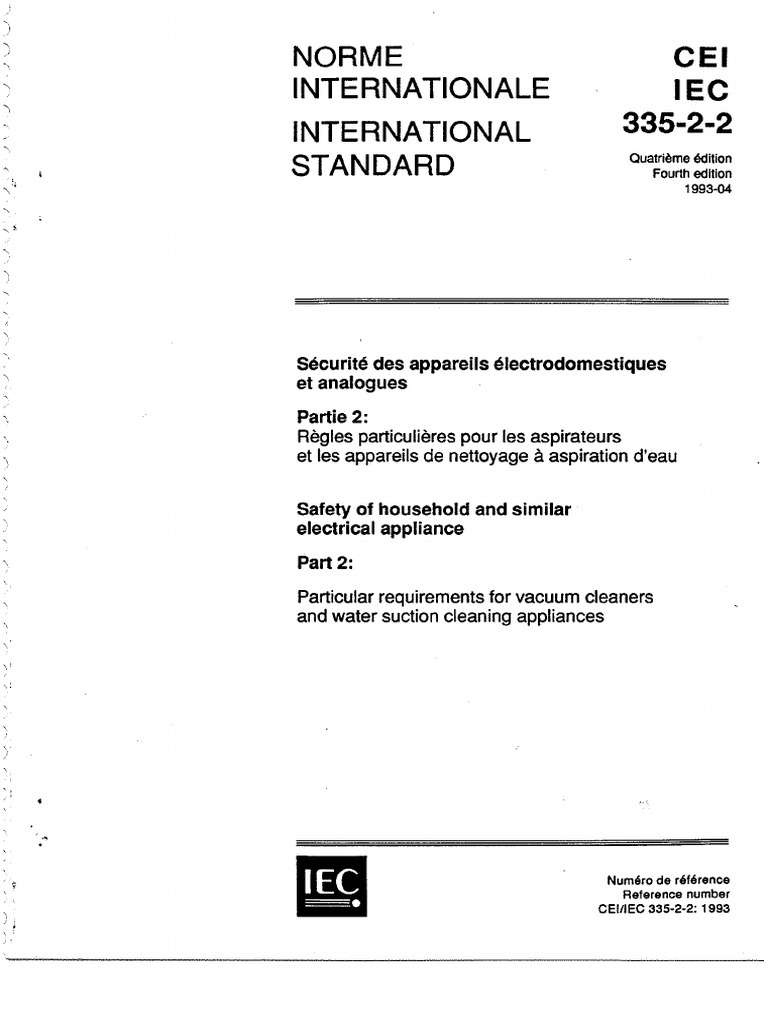 Cei Iec 335-2-2 | PDF