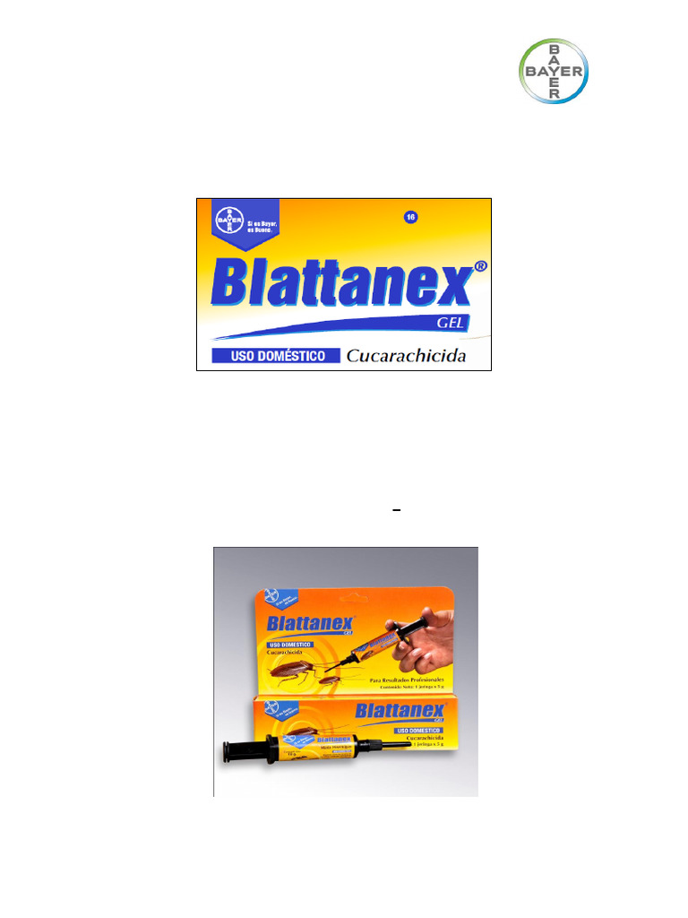 Blattanex Gel: Control de Cucarachas | PDF | Residuos | Pesticida
