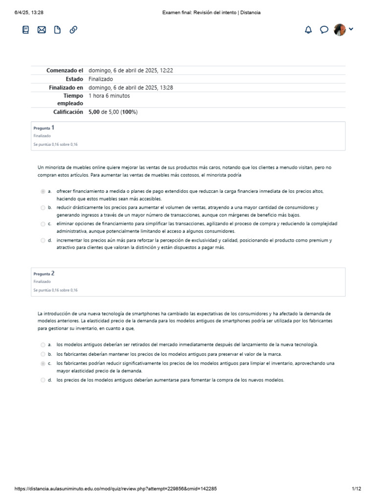 Examen Final - FUNDAMENTOS - Distancia | PDF | La política fiscal ...