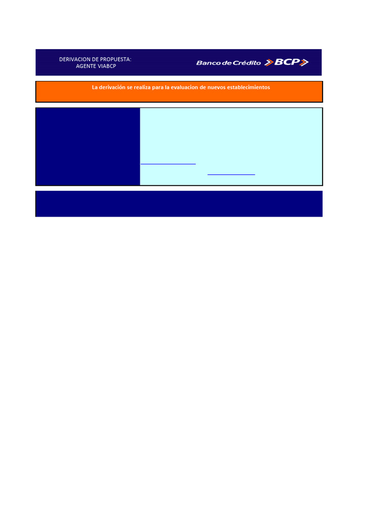 Formulario de Agente BCP | PDF
