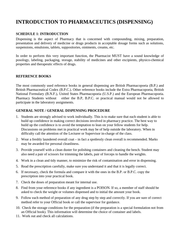 PIP 213 - Intro To Ceutics - 1st Sem | PDF