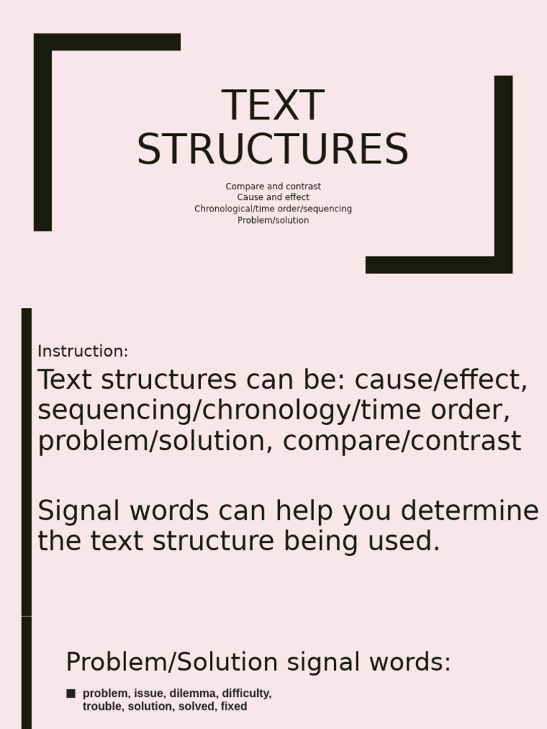 Text Structures Instructional Powerpoint | PDF | Giant Panda | Bison