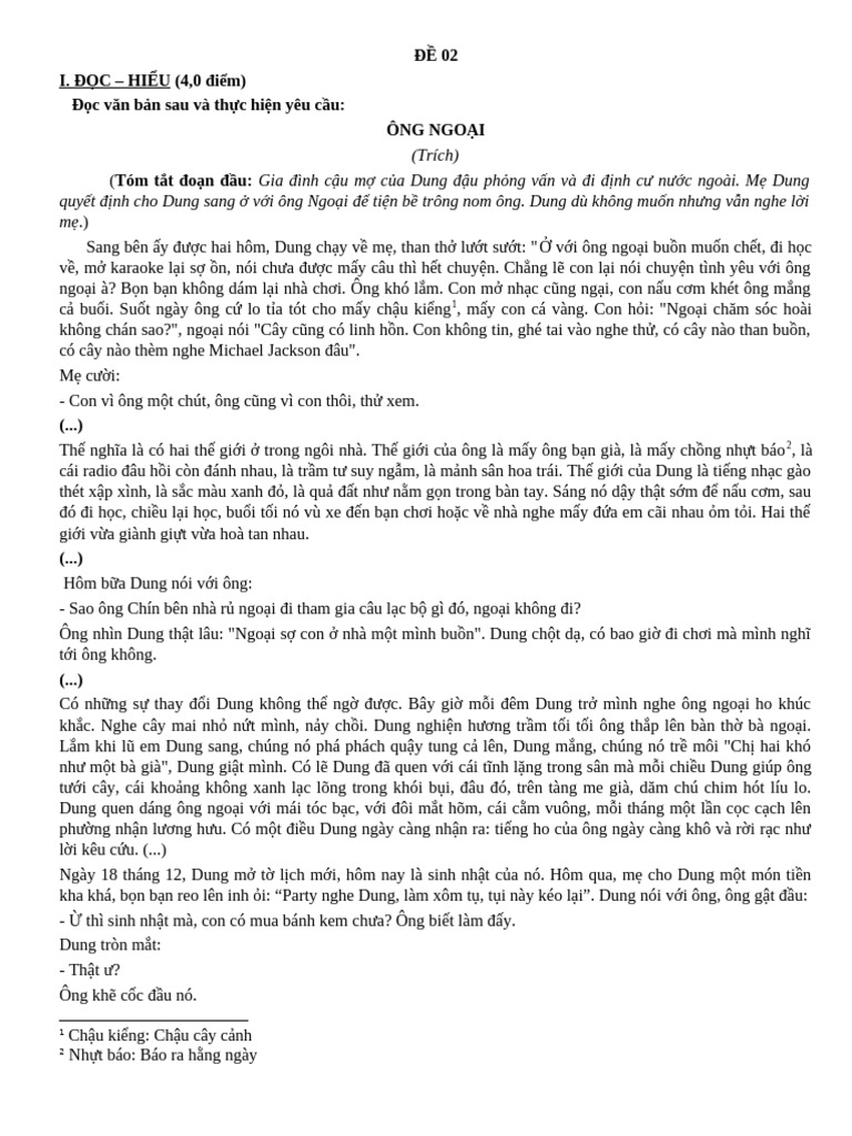 ĐỀ 1 ngày 4.3 nhóm 8 | PDF