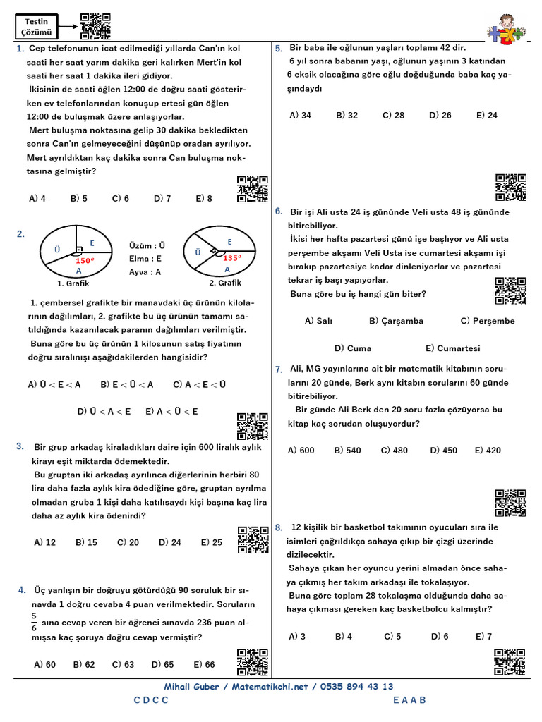 Problemler 2 N 16 QR YS | PDF