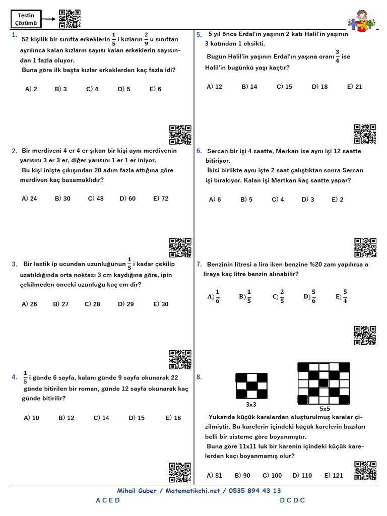 Problemler 3 N 16 QR YS | PDF