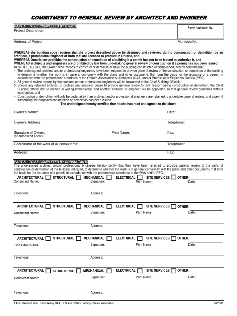 General Review Commitment Form | PDF