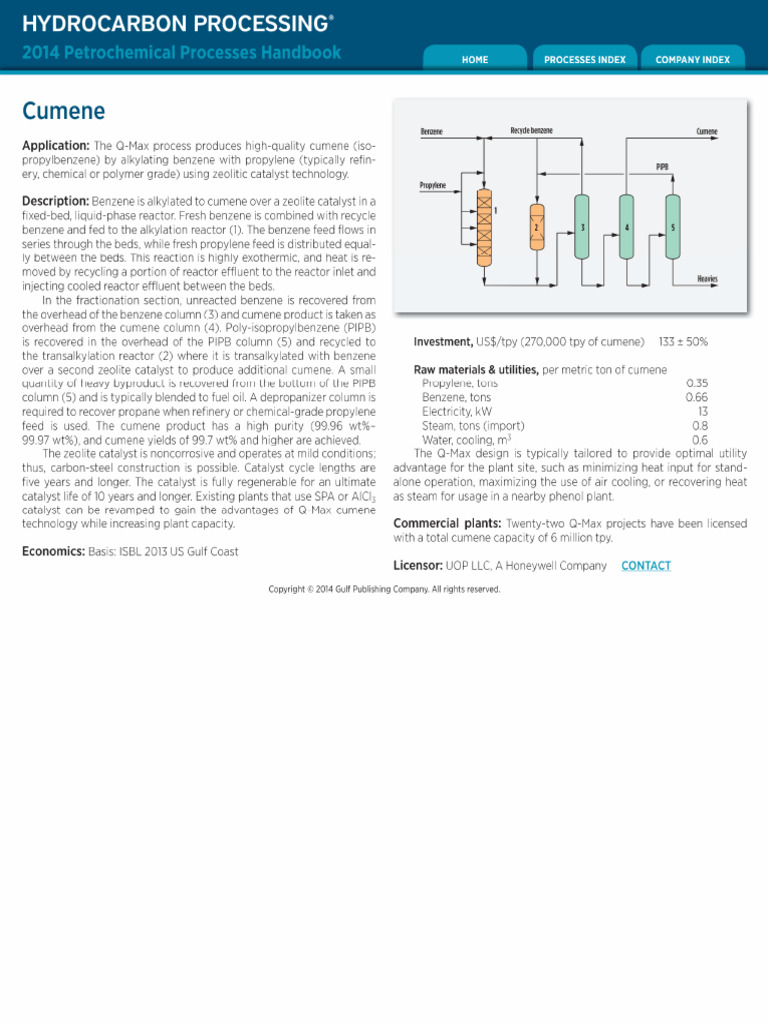 Hydrocarbon Processing's Petrochemical Process Handbook 2014 87 | PDF | Chemical Reactor ...