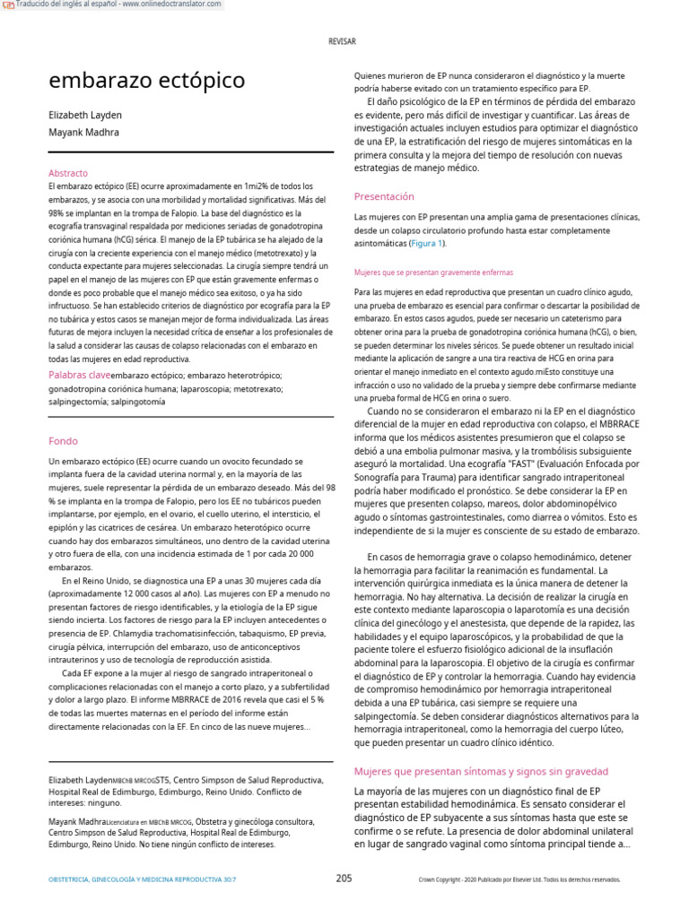 Español | PDF | El embarazo | Especialidades Medicas