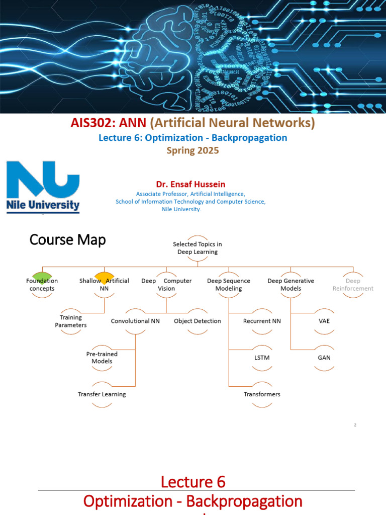 06 AIS302 ANN Backpropagation | PDF | Deep Learning | Artificial Intelligence