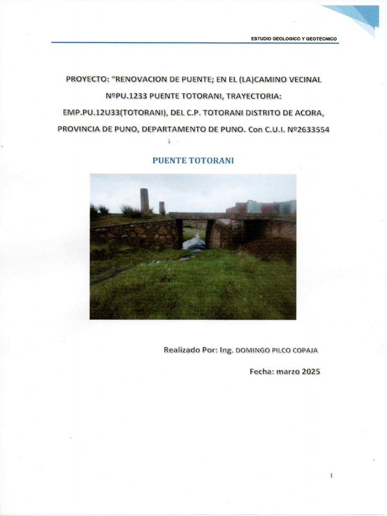 Puente Totorani | PDF