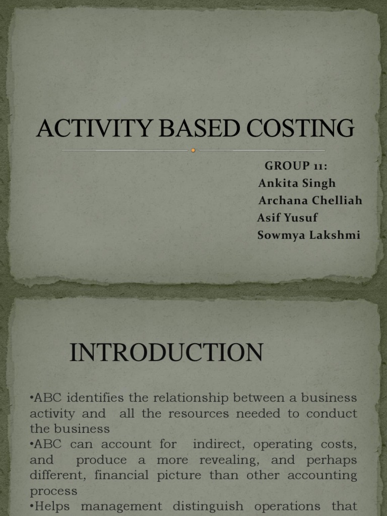 Activity-Based Costing Overview | PDF | Business