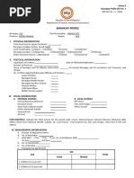Barangay Profile Template 2025 | PDF