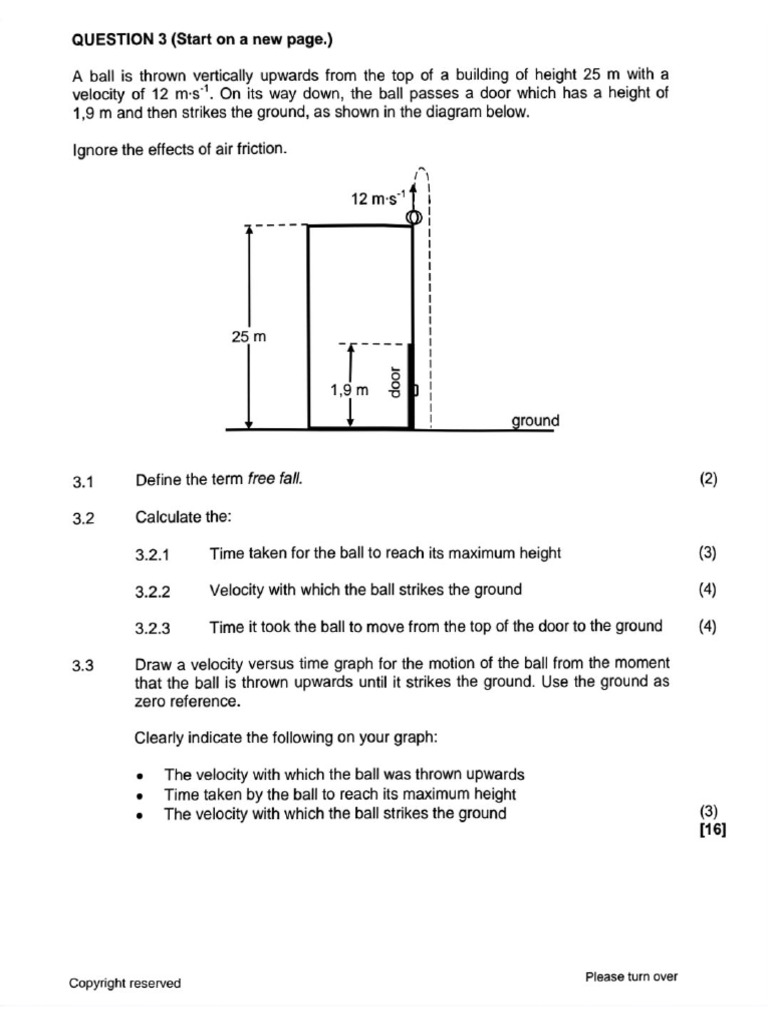 Vertical Projectile! | PDF