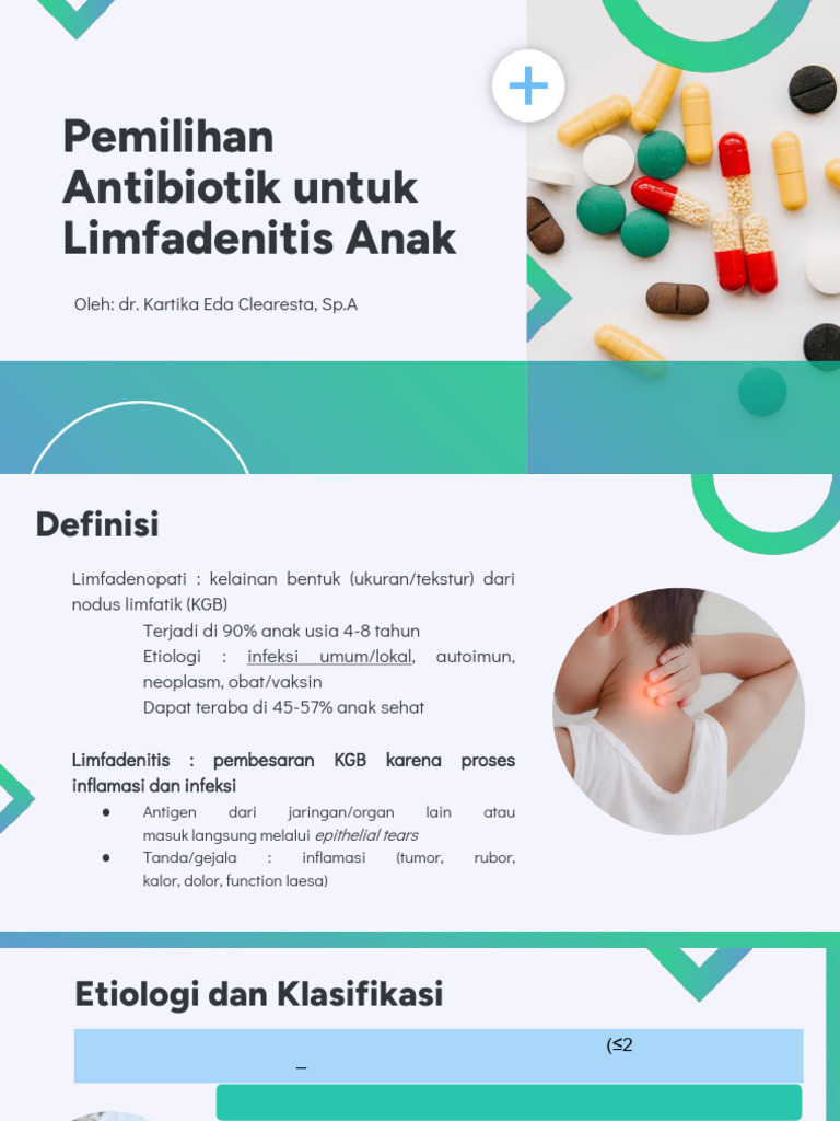 Antibiotik untuk Limfadenitis Anak | PDF
