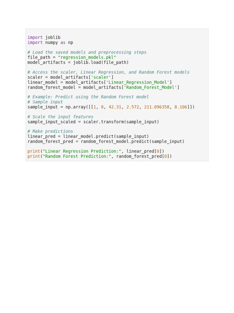 Vertopal.com Regression Prediction Notebook-1 | PDF