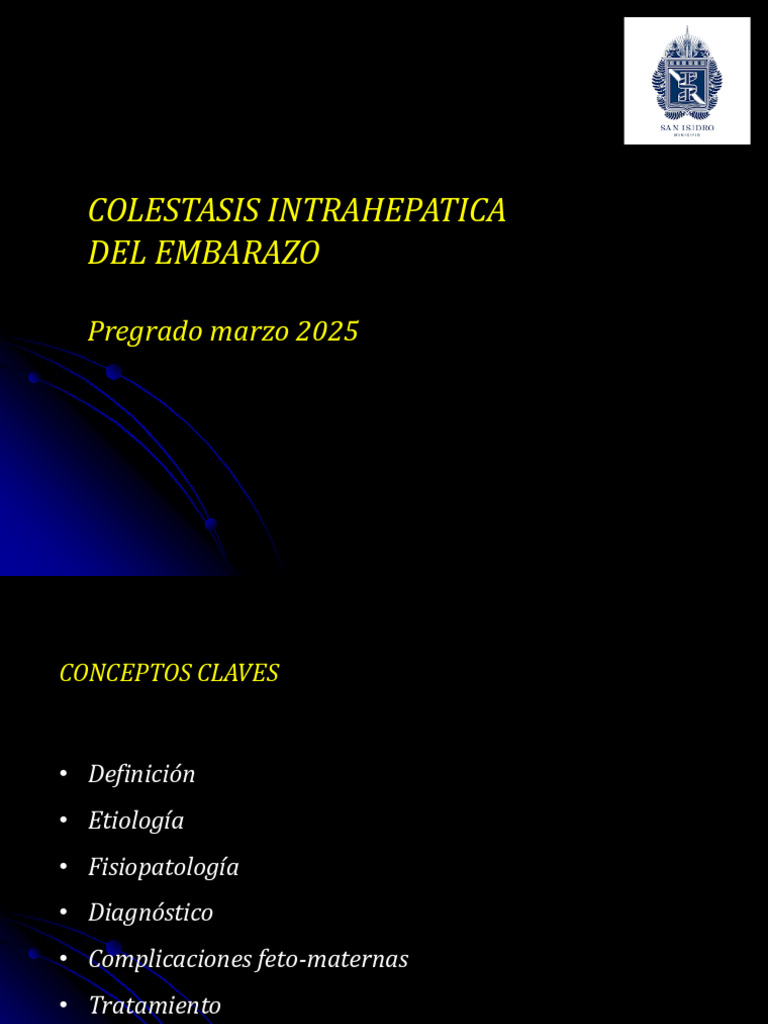 Colestasis | PDF | El embarazo | Parto prematuro