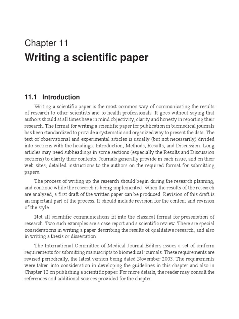 Guide to Writing a Scientific Paper | PDF