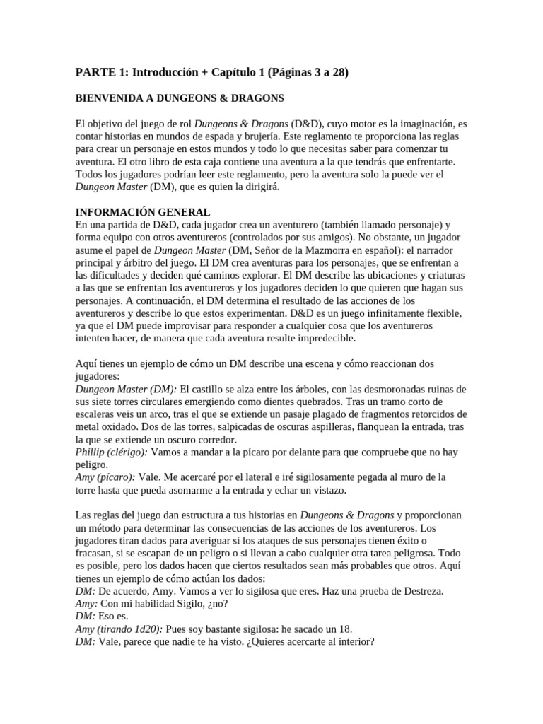 Reglas D&D 5E | PDF | Calabozos y Dragones
