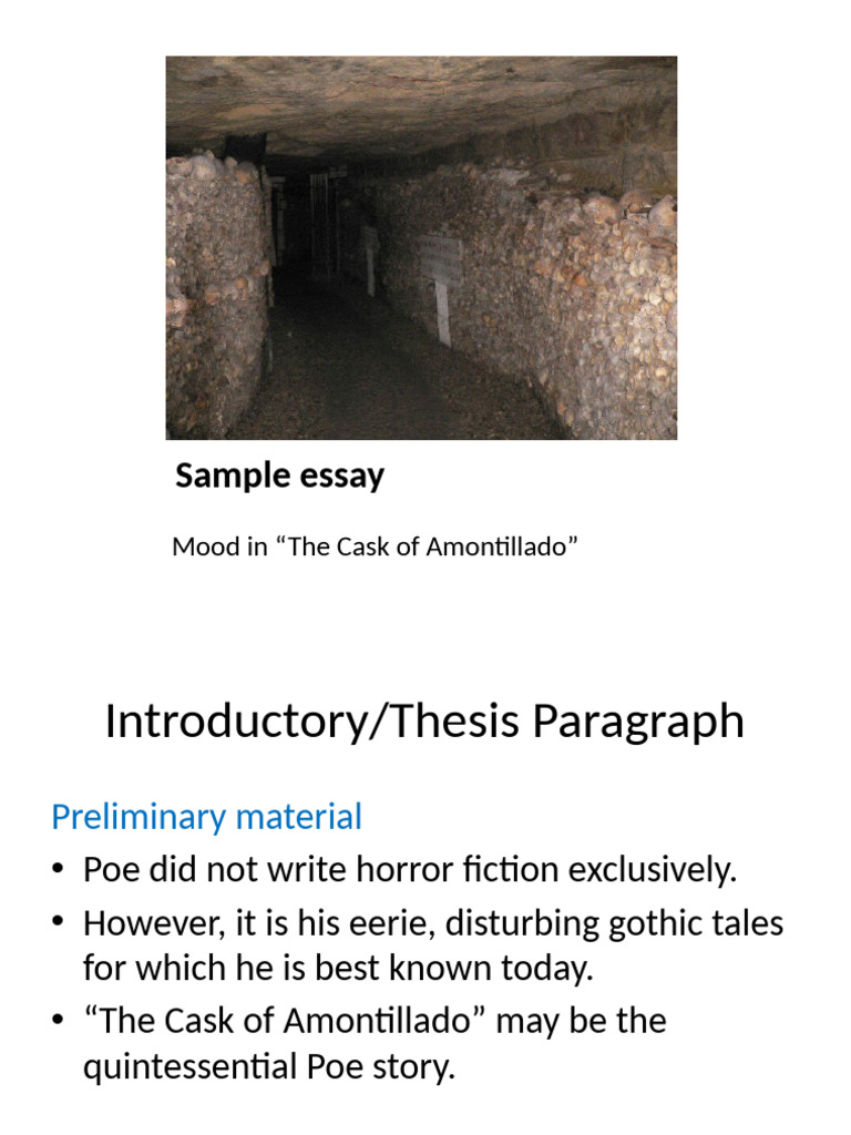 The Cask of Amontillado | PDF