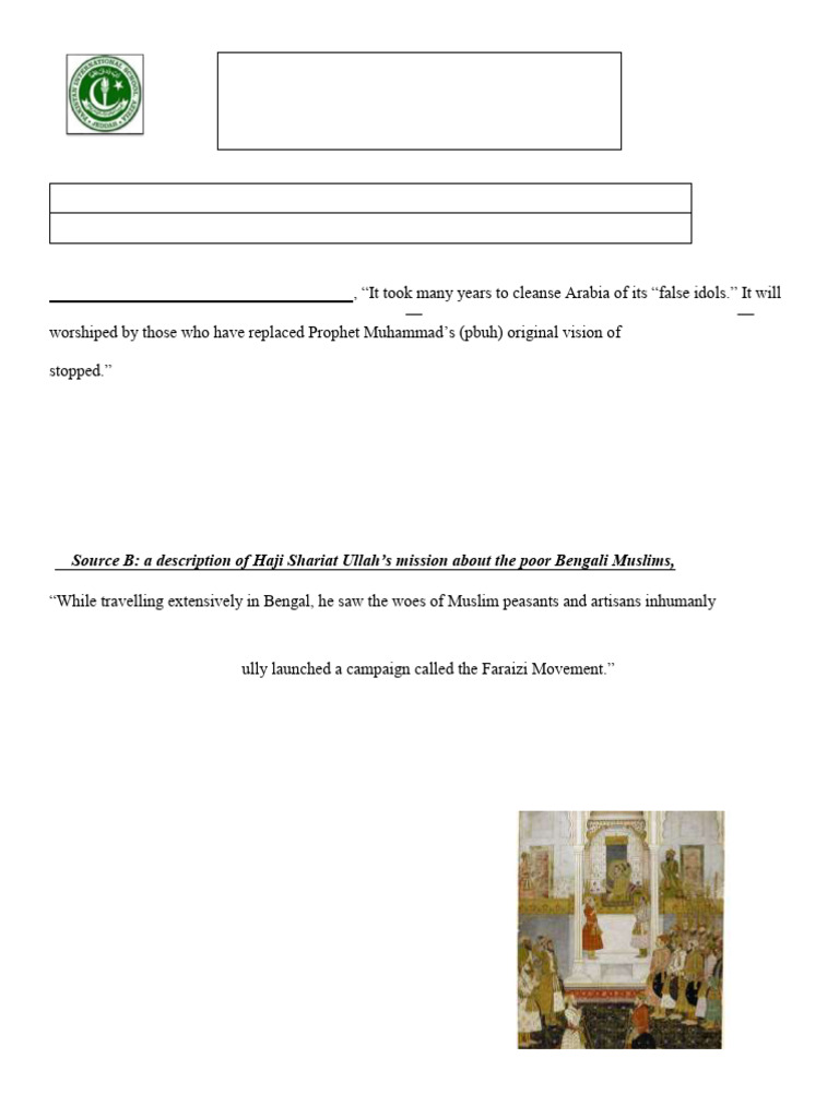Answer Key-Practice Worksheet G8 | PDF | Mughal Empire | Abrahamic ...