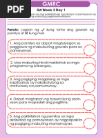 Q4 GMRC WORKSHEET Week 1 | PDF