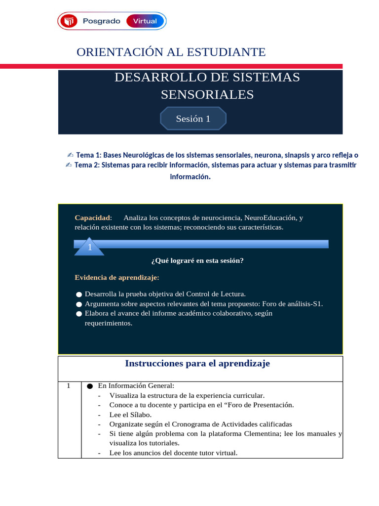 Orientacion Al Estudiante - Meine - S1 - DSS | PDF