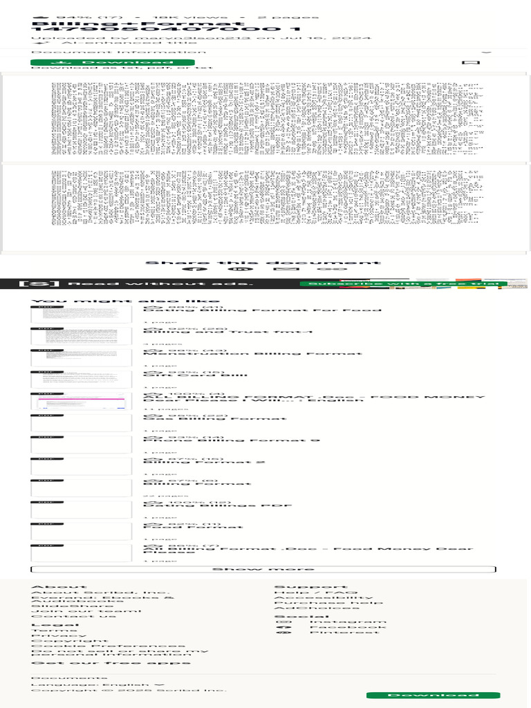 Billing+Format 1479050407000 1 PDF | PDF | Scribd
