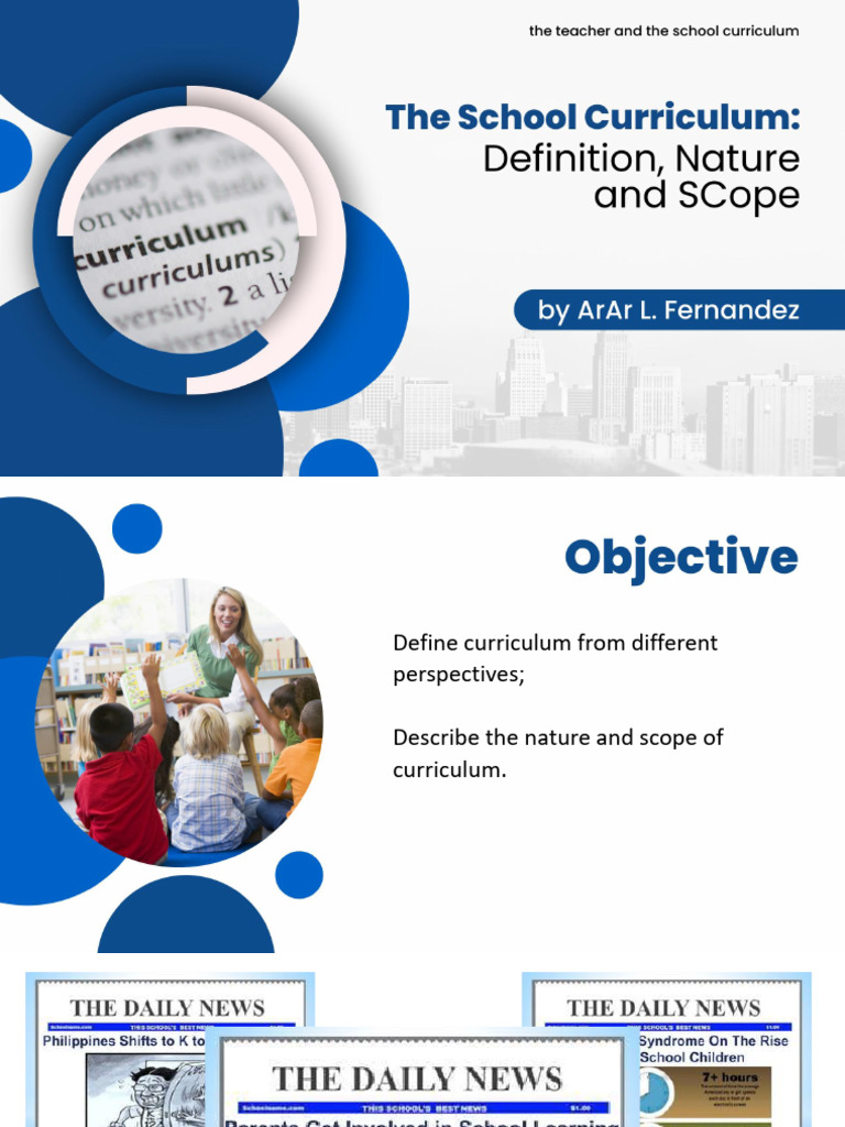 Lesson 3 The School Curriculum Definition Nature and Scope | PDF ...