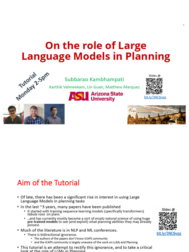 Icaps LLM Tut Slides Posted | PDF | Computational Neuroscience | Machine Learning