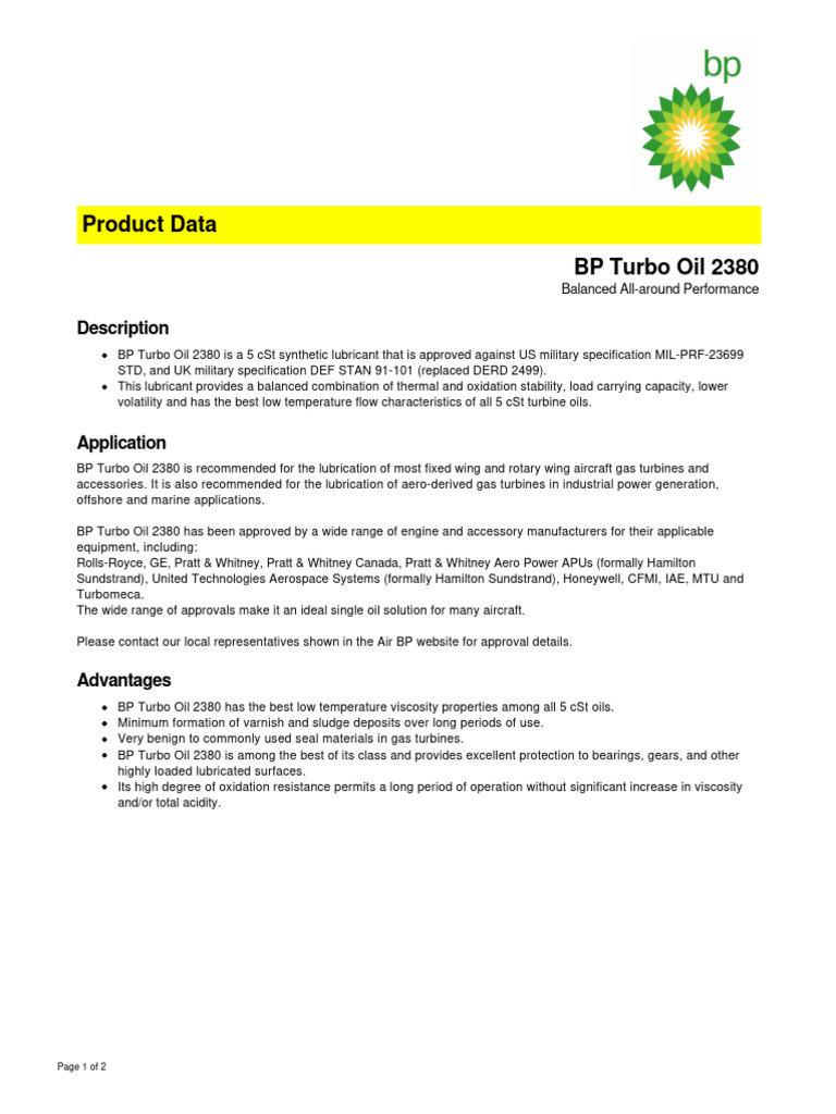 BP-Turbo-Oil-texto a traducir | PDF | Gas Turbine | Motor Oil
