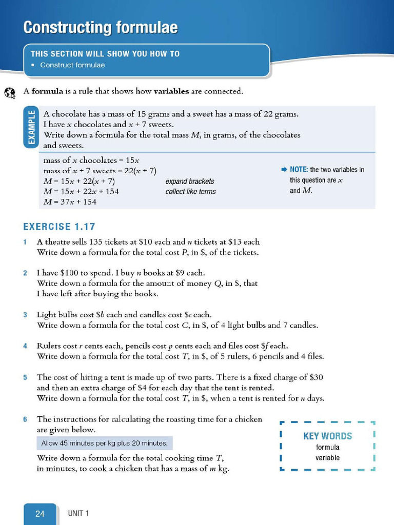 Constructing Formulae | PDF