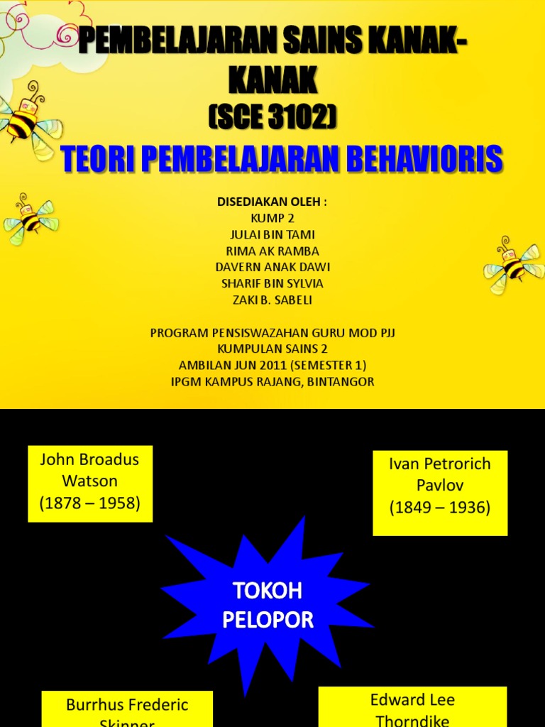 Slide Teori Behavior | PDF