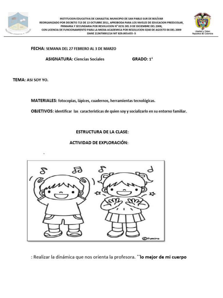 PLANES DE CIENCIAS SOCIALES GRADOS 1° Y 2° | PDF | Educación de la ...