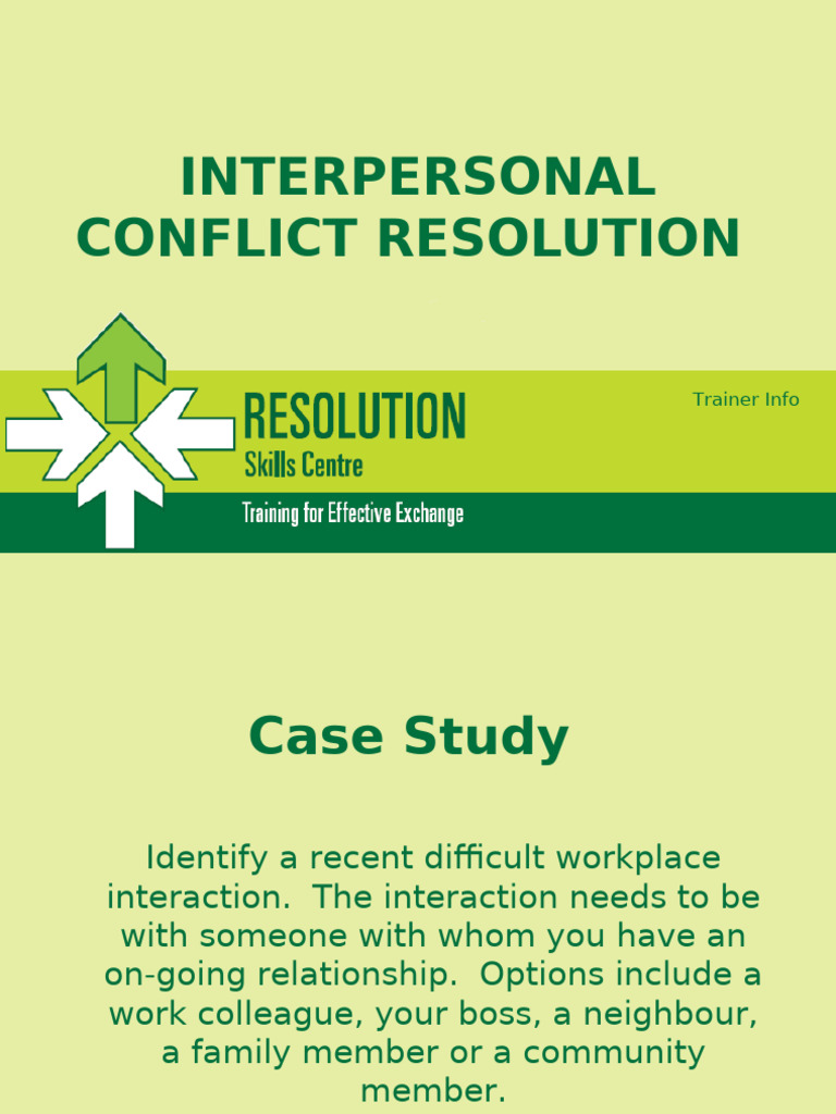Communication Skills | PDF | Conflict Resolution | Interpersonal ...
