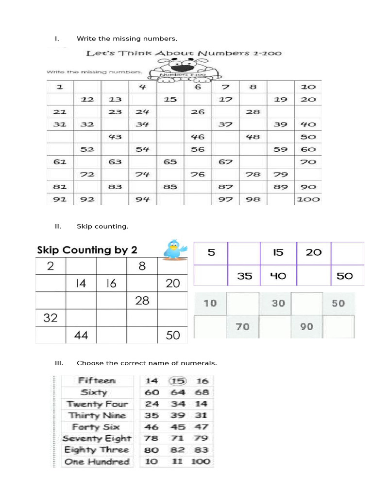 Essential Math Skills for Kids | PDF