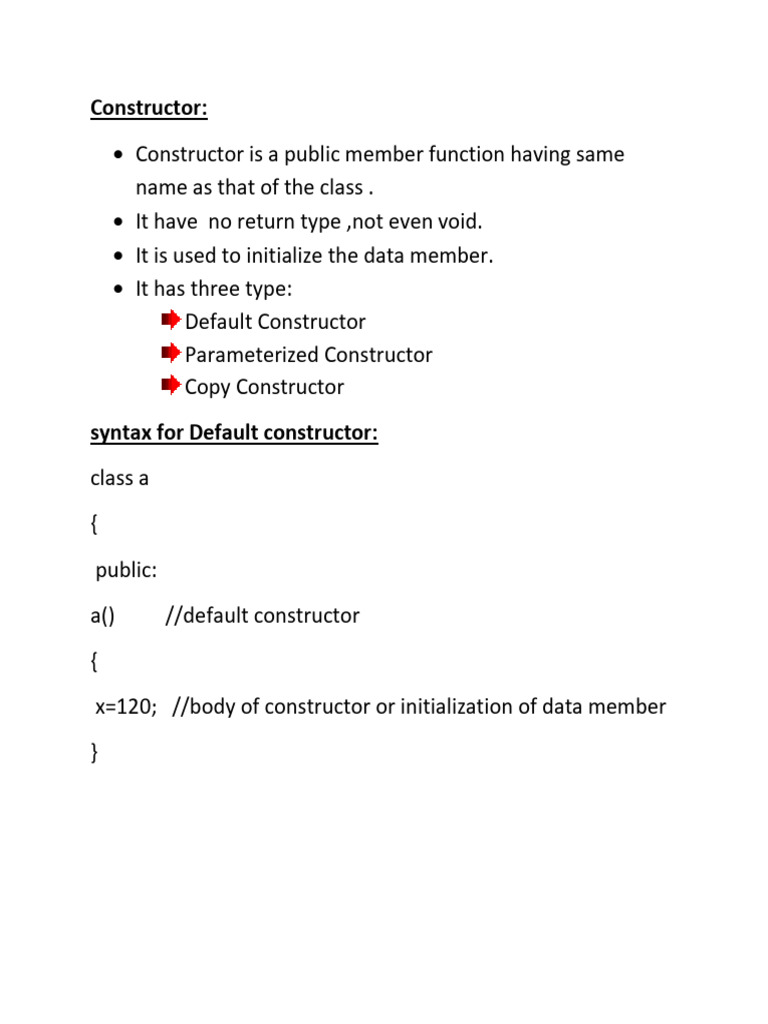 Constructor | PDF