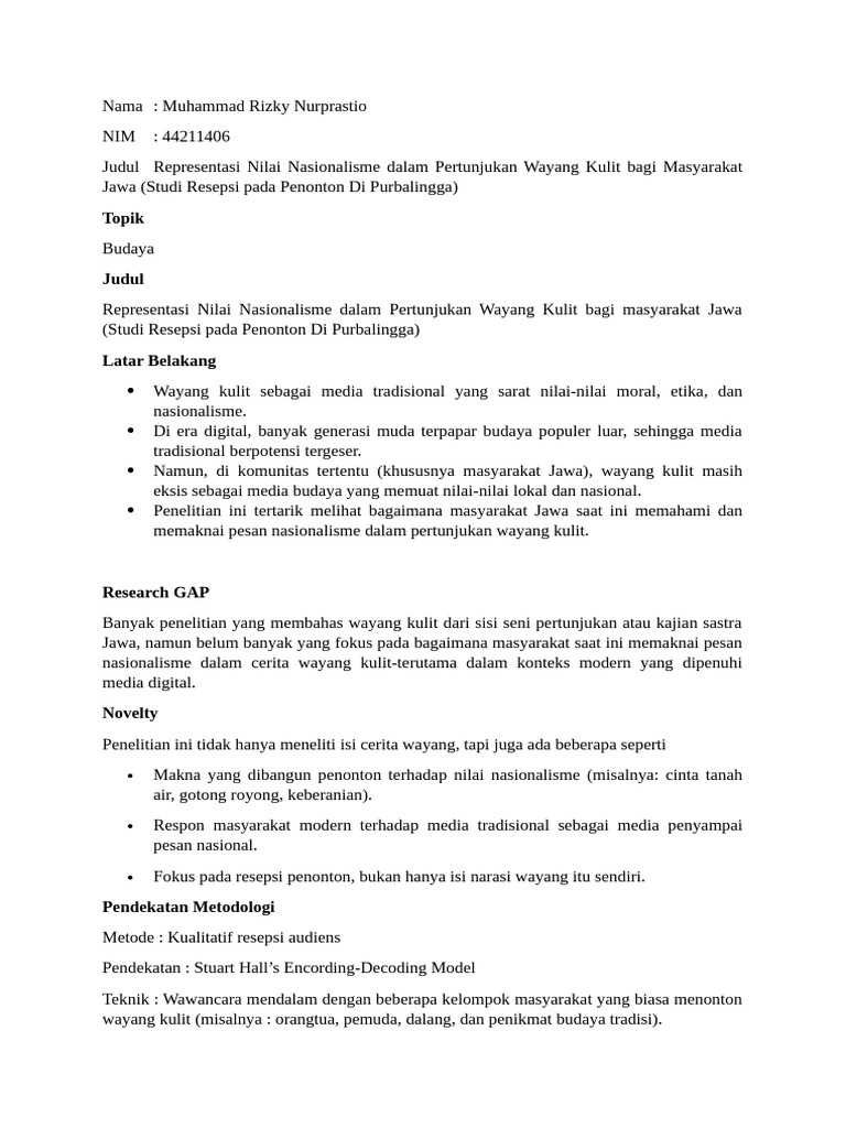 WAYANG KULIT (1) | PDF