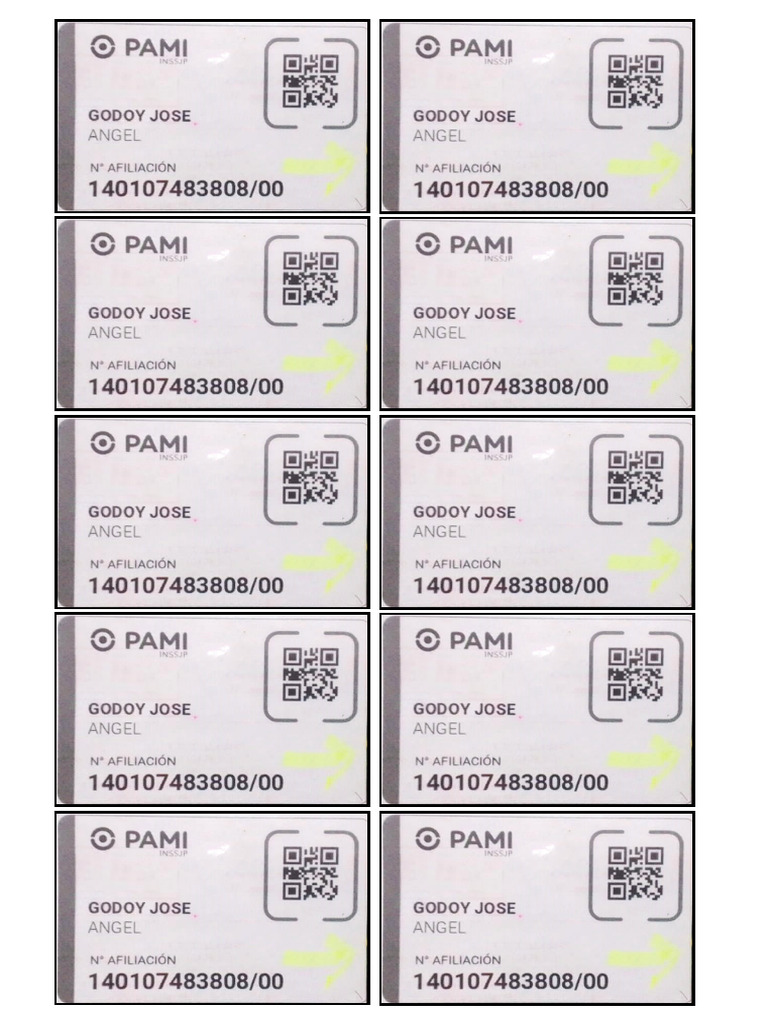 Credenciales Pami Nervi | PDF