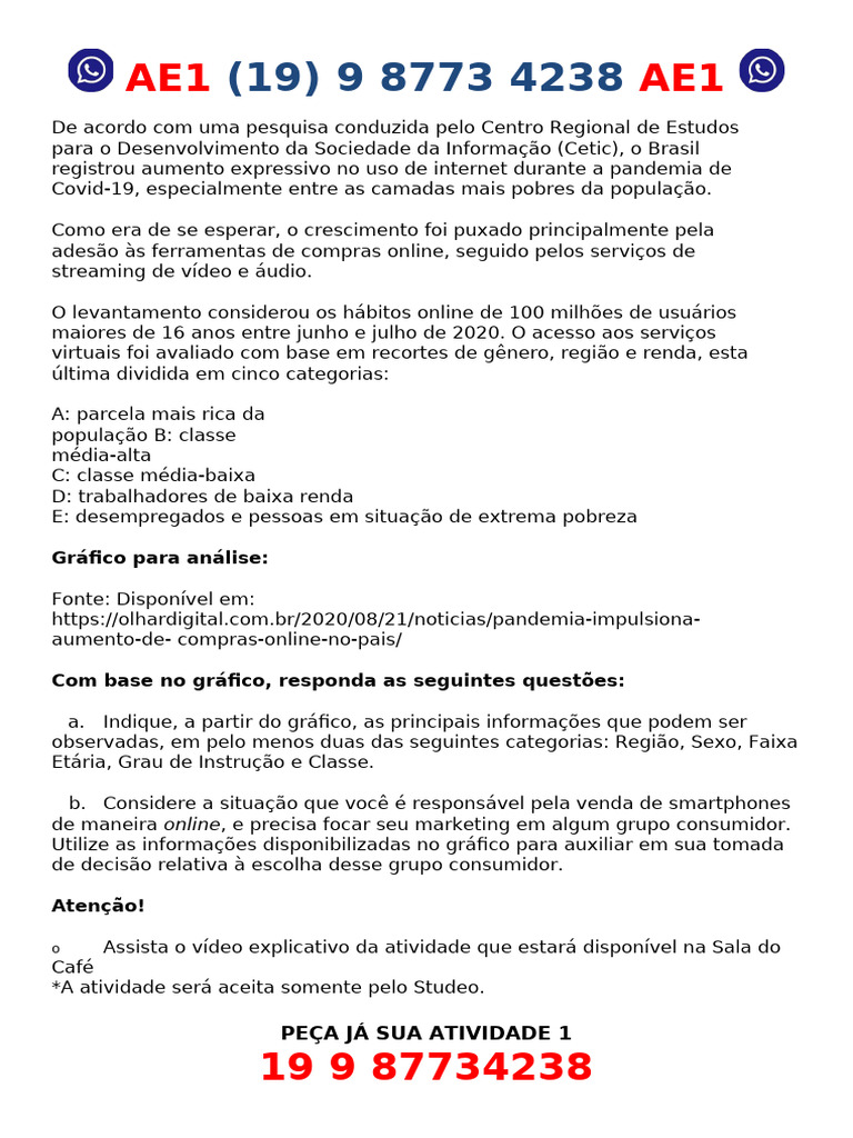 AE1 AE1: Gráfico para Análise | PDF | Internet