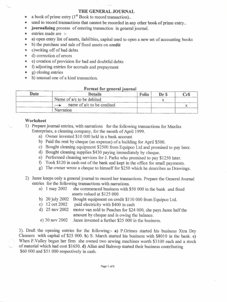 General Journal | PDF