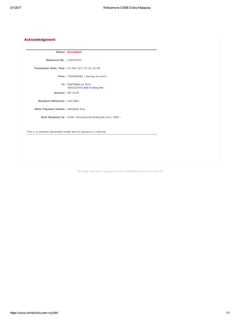 Receipt Hiz i Bb Har | PDF