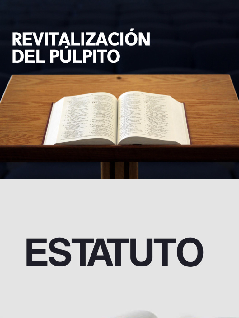 Revitalización del púlpito 03B - ESTATUTO | PDF