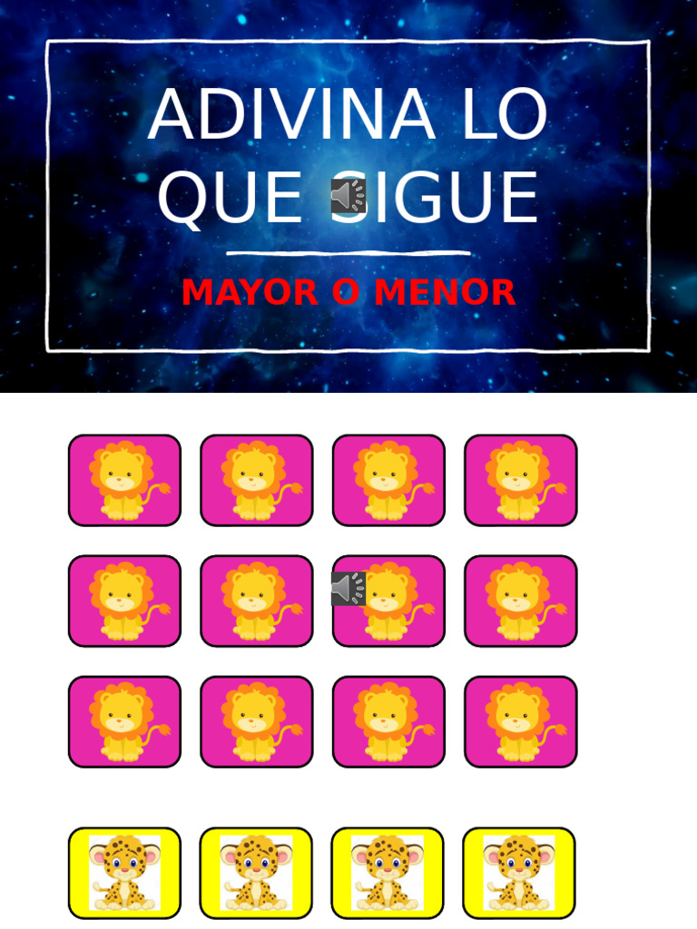 ADIVINA LO QUE SIGUE | PDF