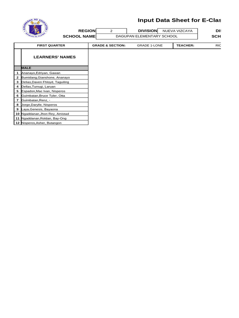 Grade 1 1st Quarter With Automated MPS | PDF | Learning