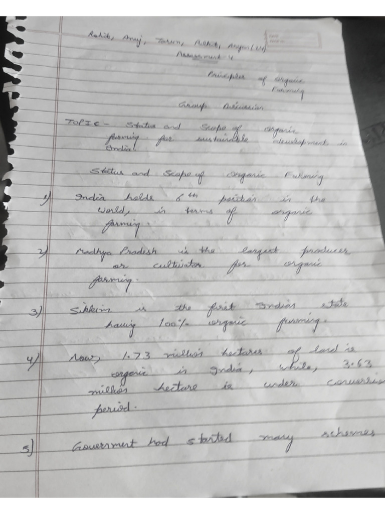 Principle of Organic Farming Assessment 4 | PDF