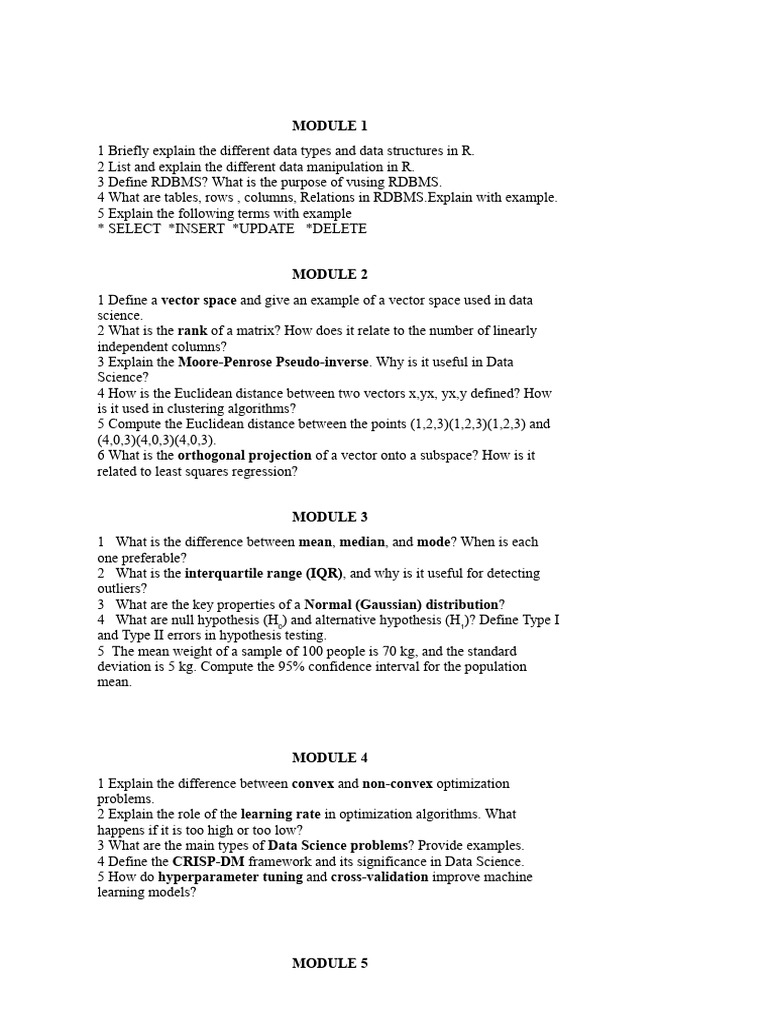 DSM MCS102 Assignment Questions | PDF