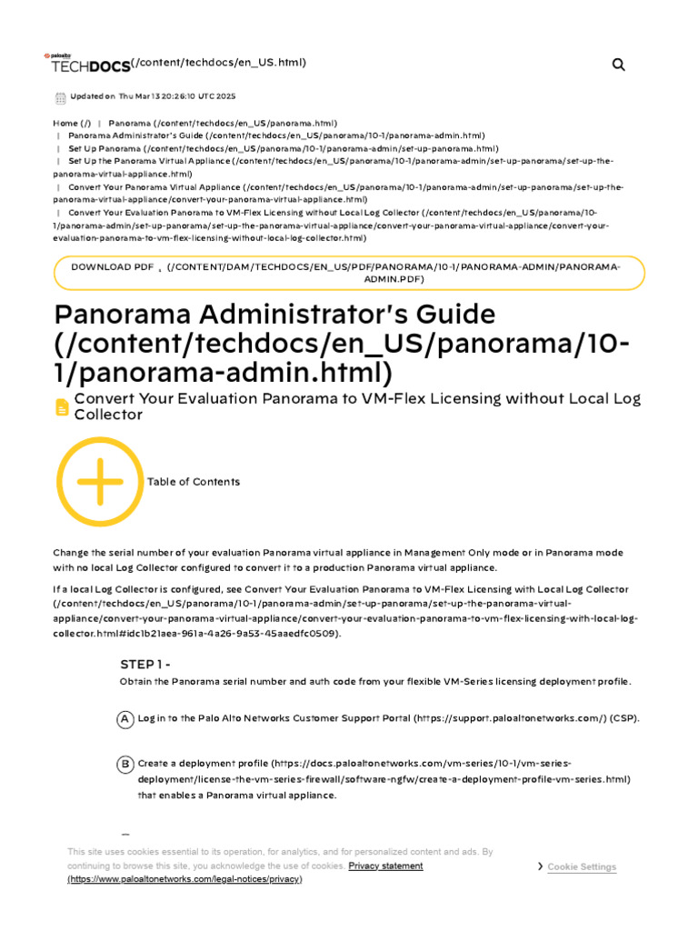 Convert Your Evaluation Panorama To VM-Flex Licensing Without Local Log ...